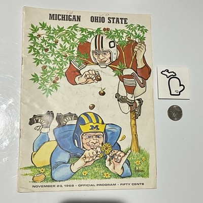 1968 Ohio State Buckeyes v Michigan Original Football Program OSU UofM ...