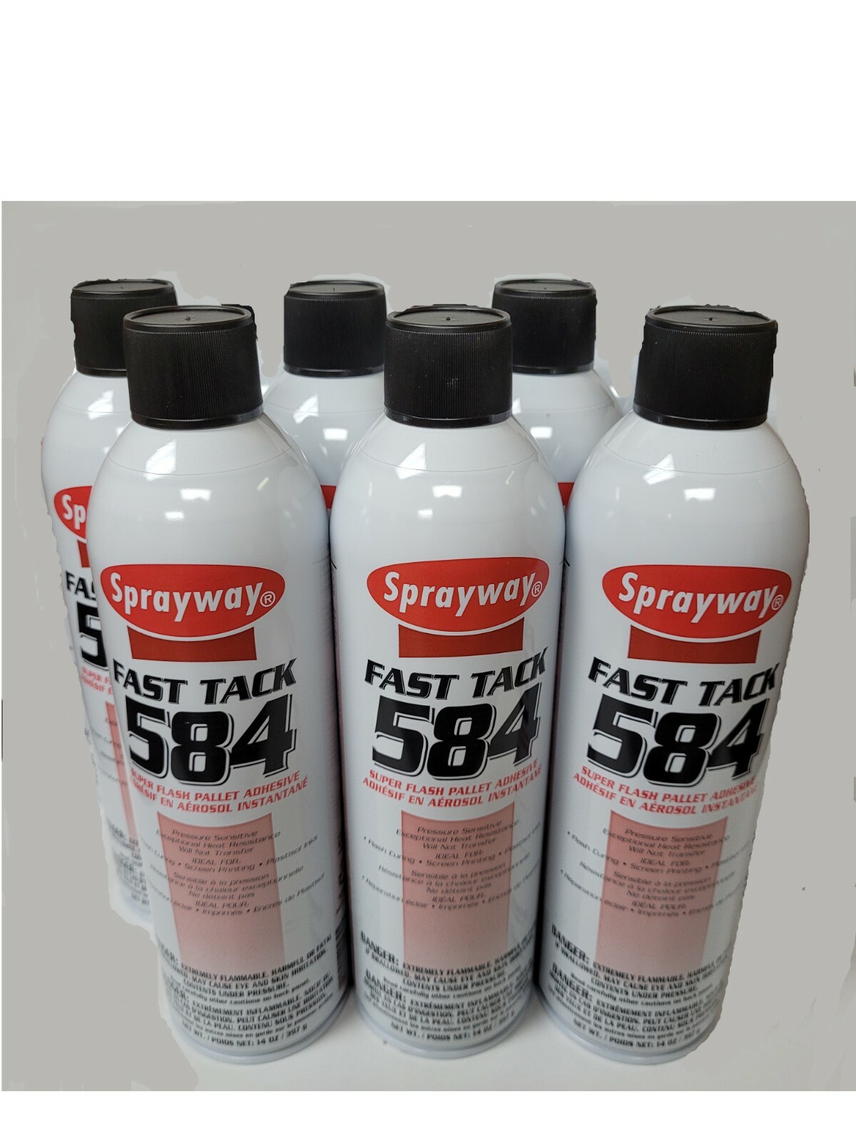 Sprayway Fast Tack 584 Super Flash Pallet Adhesive 12 Cans 584S for ...