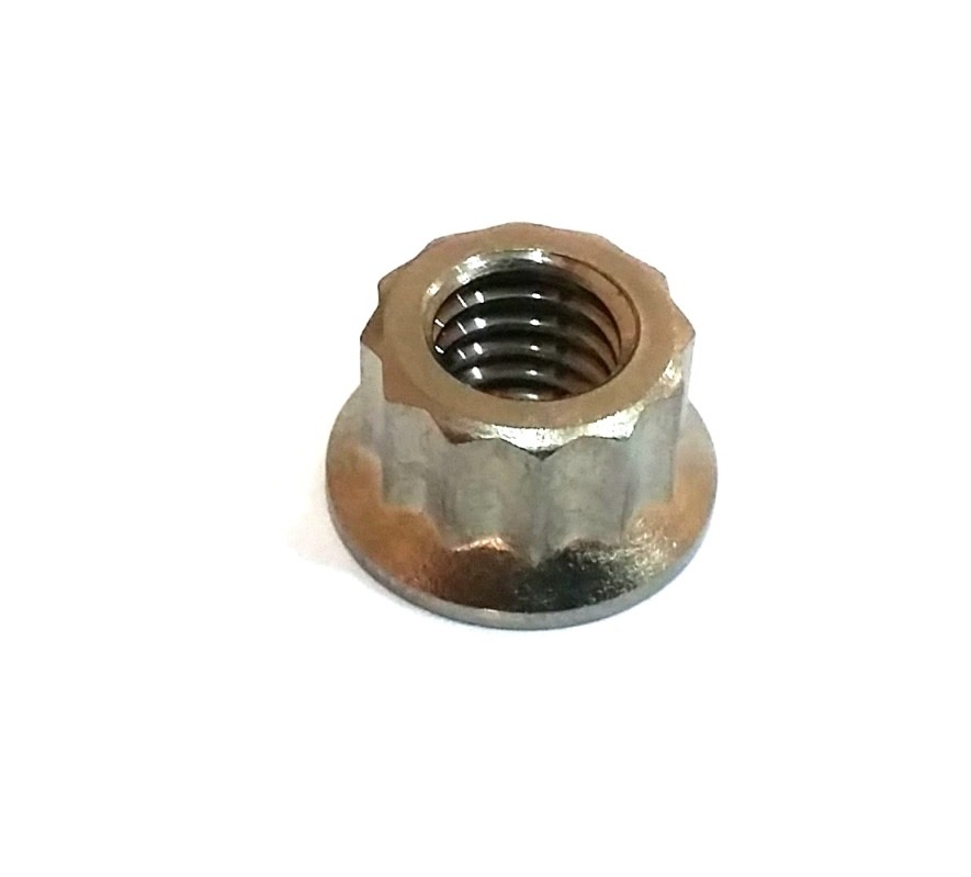 5 PACK TITANIUM 12 POINT NUT 1/4-20 THREADS PER INCH UNC GRADE 5 6AL-4V ...