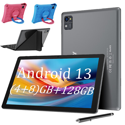 Tablet 10 inch Android 13 12GB RAM 128GB ROM 7000mAh WIFI6 Quad-Core ...