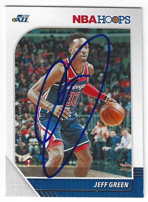 JEFF GREEN WASHINGTON WIZARDS SIGNED CARD JAZZ CAVALIERS NUGGETS ...