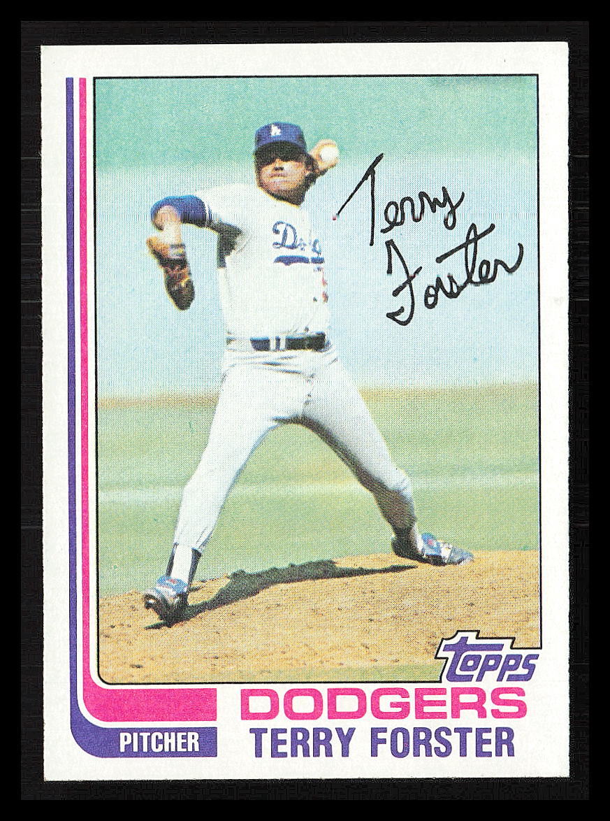Terry Forster 1982 Topps #444 Los Angeles Dodgers | eBay