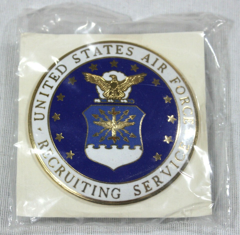 NEW US Air Force Recruiting Service Pocket Badge Madallion | eBay