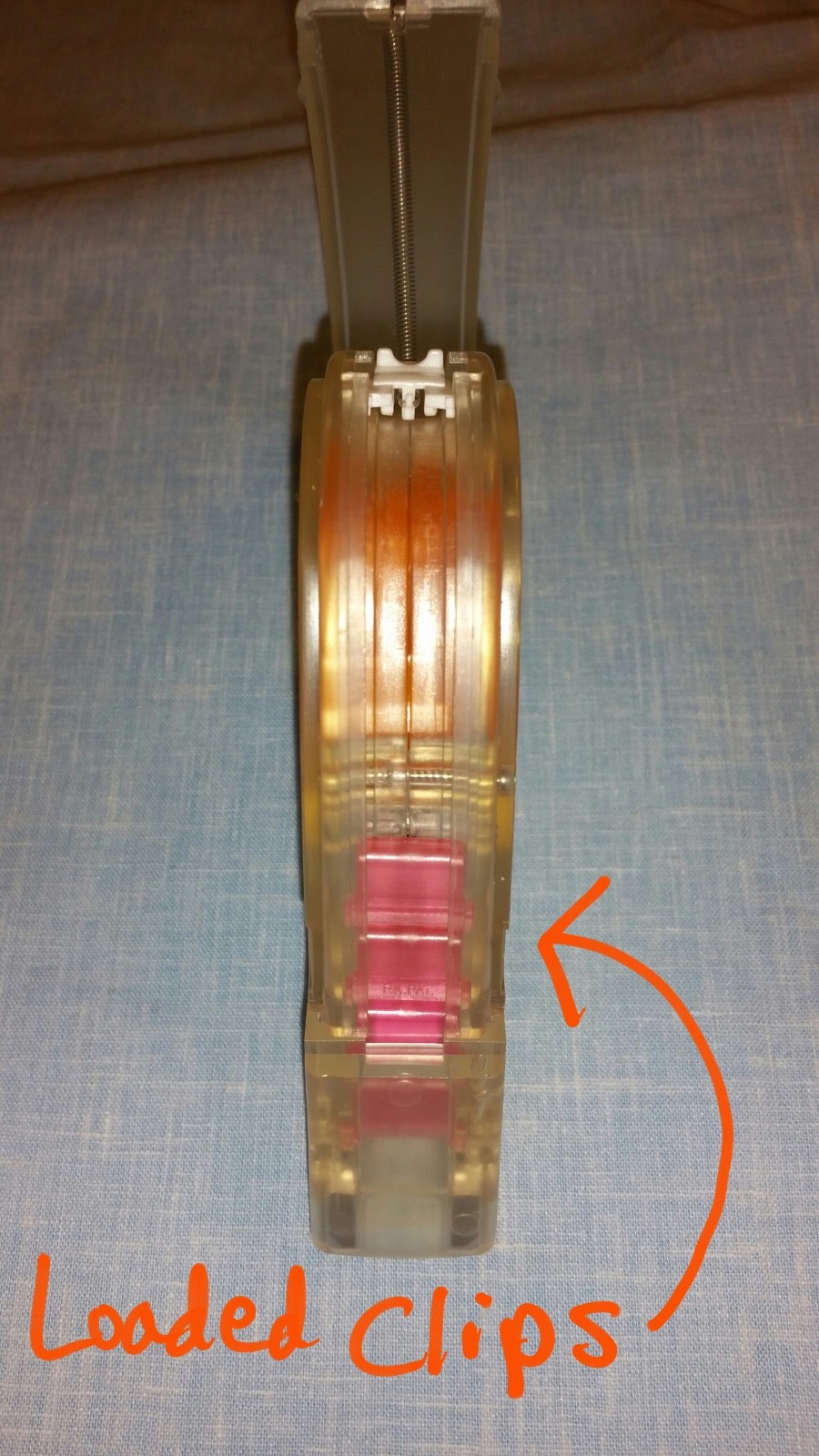 CLAM CLIP DISPENSER THE CLIPPER_XQ WITH 25 CLIPS – ORANGE CLIPS | eBay