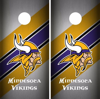 Minnesota Vikings Cornhole Skin Wrap NFL Football Team Colors Vinyl ...