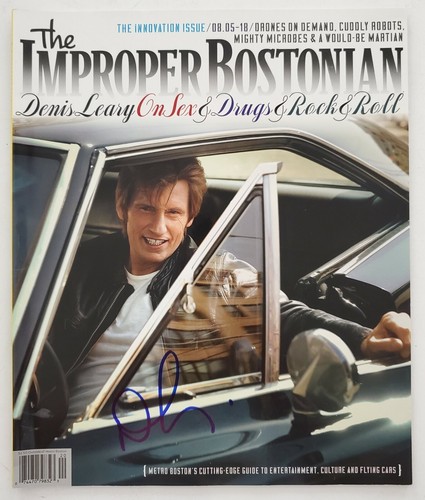 Denis Leary Signed The Improper Bostonian Magazine Rescue Me Comedian ...