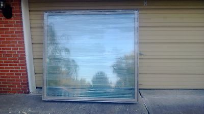 NEW: Huge PELLA Wood Fixed PICTURE WINDOW w/ Cladding and Tempered ...