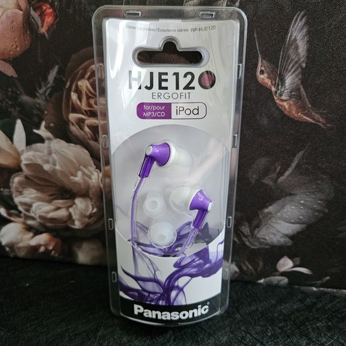 Panasonic RP‑HJE120 ErgoFit In‑Ear Earbuds – NEW – Purple – 3.5 mm ...