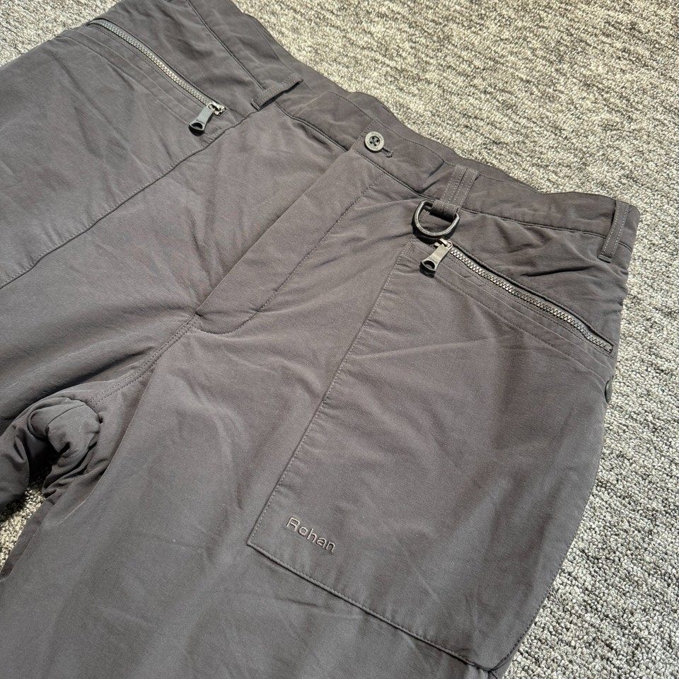 Rohan Winter Stretch Bags Trousers Mens W38 L31 Grey Lined Hiking ...