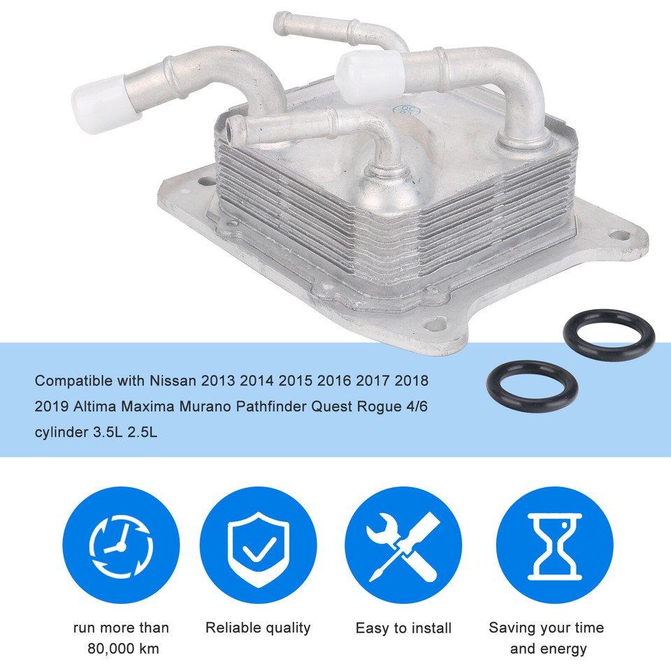 For Nissan 21606-28X0B CVT Transmission Oil Cooler Kit 4 Port And 6 ...