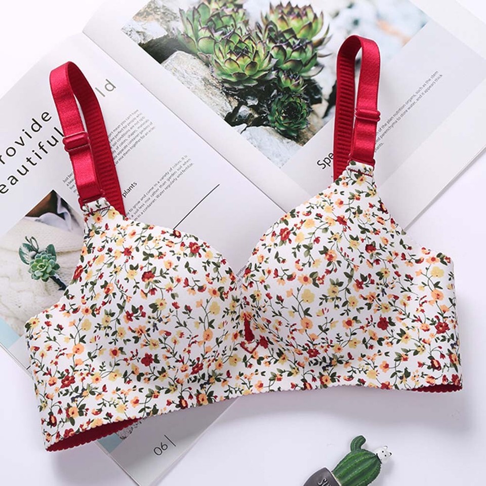 Womens Bras Wireless Seamless Padded Push Up Bra Underclothes 30-38 AAA ...