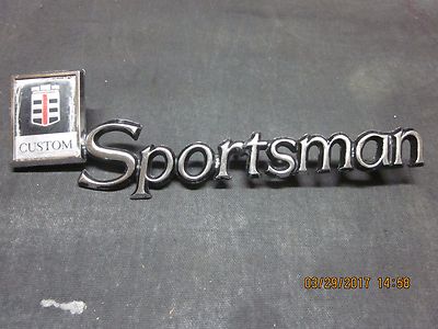 EARLY 1970S DODGE "CUSTOM SPORTSMAN" EMBLEM | eBay