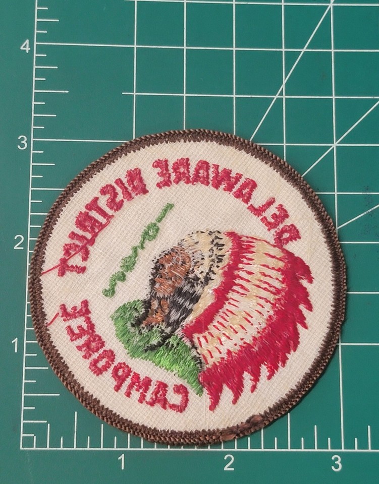 Vintage 1962 DELAWARE DISTRICT Boy Scout Camporee PATCH BSA Camp ...