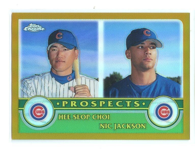 2003 Topps Chrome Gold Refractor Hee Seop Choi/Nic Jackson #415/499 ...