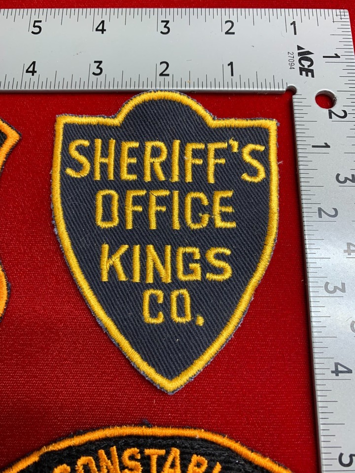 VINTAGE (POLICE, SHERIFF & CONSTABLE NY) SEW-ON PATCHES, MIXED LOT OF 6 ...