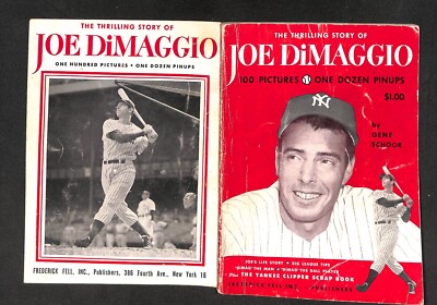 1950 THE THRILLING STORY OF JOE DIMAGGIO BOOK, 100 PICTURES, DOZEN ...