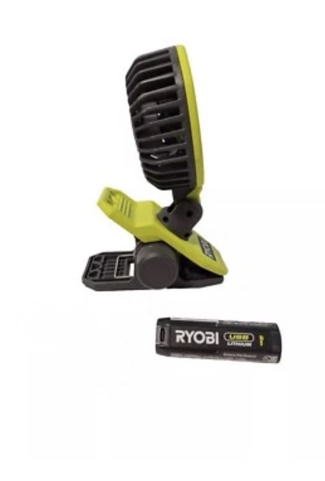 Clamp Fan Kit w/ 2.0 Ah USB Lithium Battery FVF51 A8 | eBay