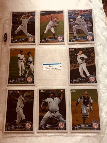 2011 Topps Chrome Yankees Team Set | eBay