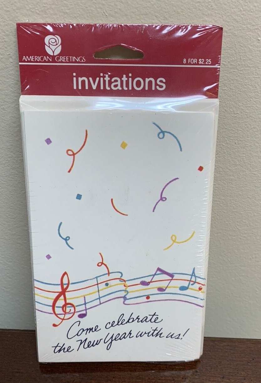 New Year Year's Eve Music Musical Notes Band Choir Party Invitations ...