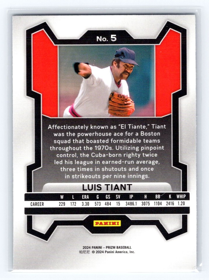 2024 Panini Prizm #5 Luis Tiant | eBay