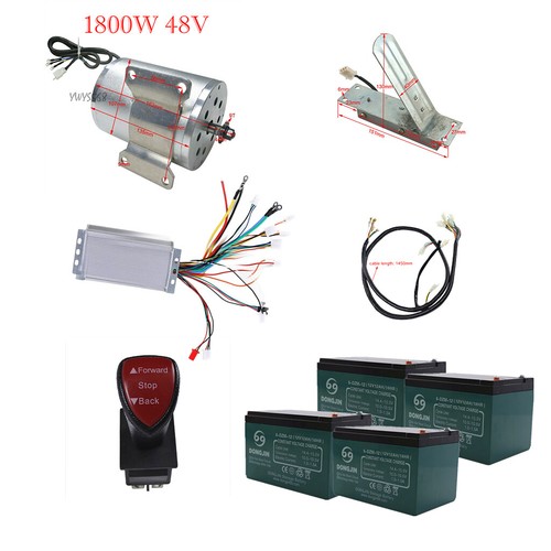 48V 1800W Brushless Motor/Battery/Pedal Kit for Razor Bike Rocket ATV ...