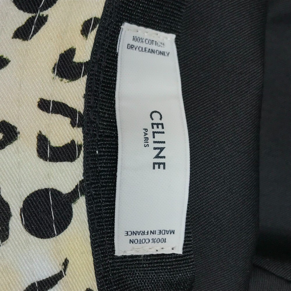 CELINE Gregory Edwards Leopard Bucket hat hat hat cot… - Gem