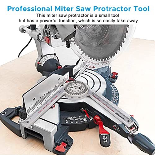 Miter Saw Protractor with Angle Finder Rulers for Professional ...