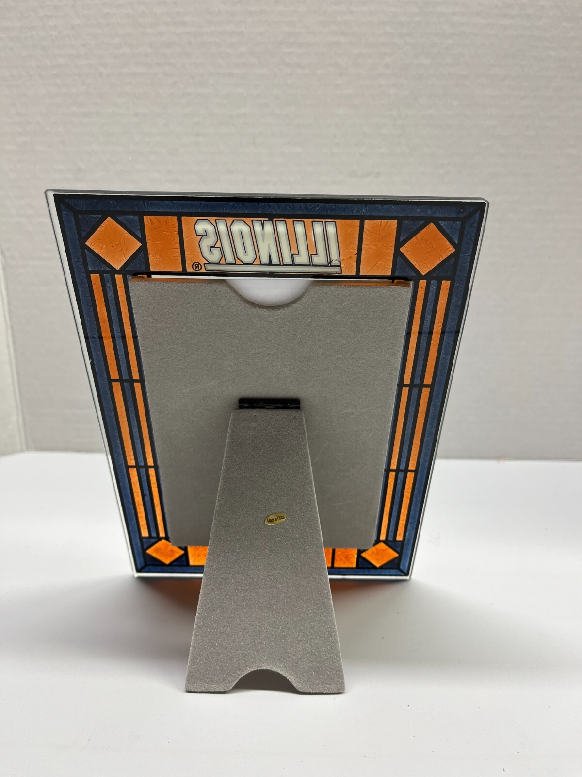 University of Illinois Stained Glass Vertical 4x6 Photo Picture Frame ...