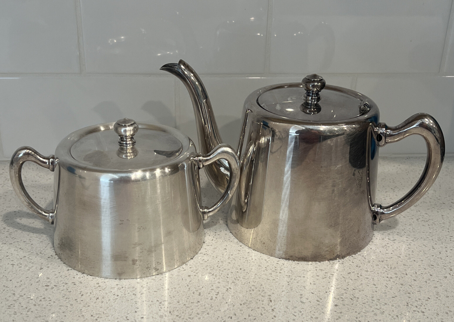 Vintage Silver ALPACA EBERLE Milk Sugar Pots, Excellent Condition Lot ...