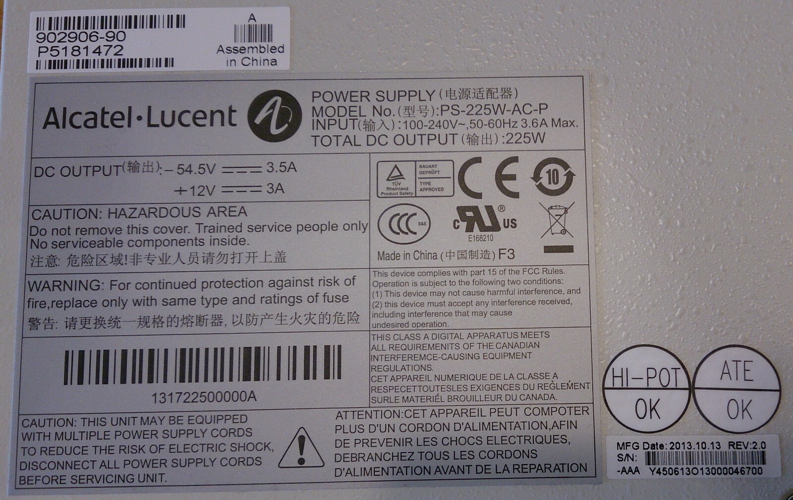 SWITCH Alcatel OmniSwitch 6250-P24 avec alimentation | eBay