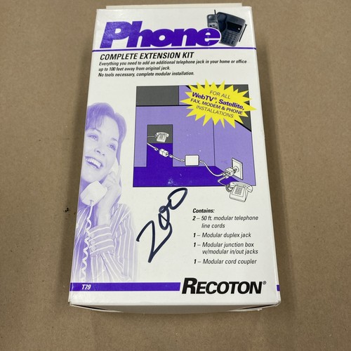 Recoton Phone Complete Telephone Extension Kit T79 Line Cords Duplex ...