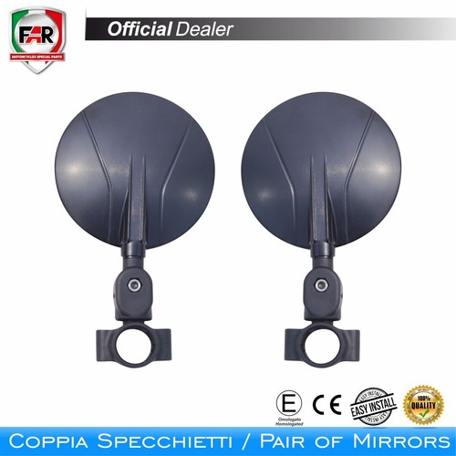 COPPIA SPECCHIETTI FAR 7699 E 7699 FLEXI FASCETTA OMOLOGATI MOTO DA ...