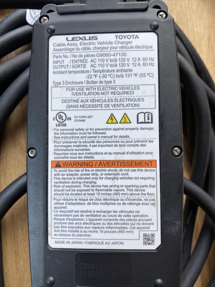 2024 Lexus RX 450h+ TX 550h+ EV Charger Plug-In Hybrid Charging Cable ...