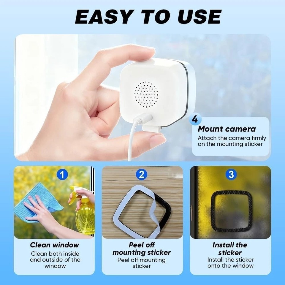 Safeview Window Camera,Protect Your Home,Window Security Camera,Safe ...