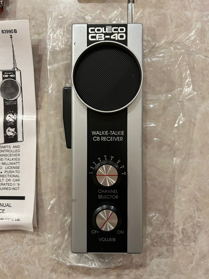 Vintage COLECO CB-40 Transceiver Base Station + 2 Walkie Talkie ...