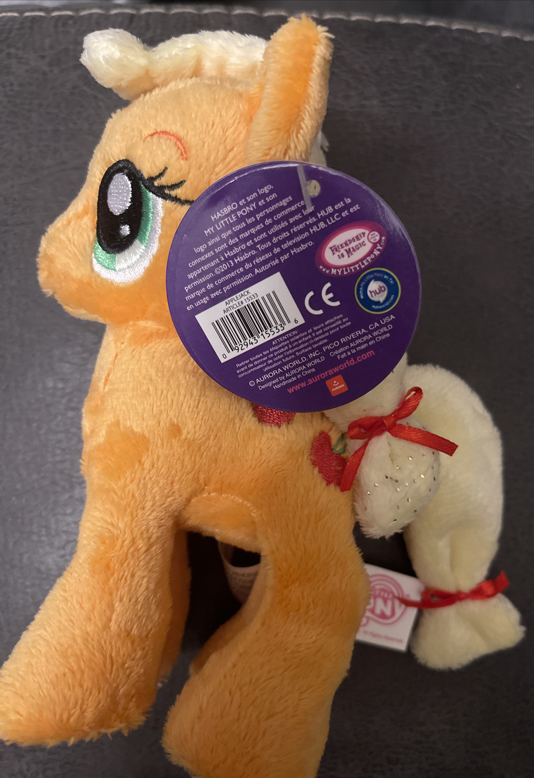My Little Pony Friendship Is Magic Applejack Stuffed Animal Plush ...