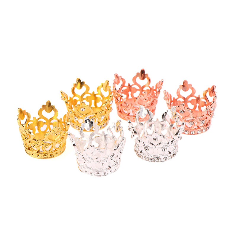1/12 Dollhouse Mini Princess Crown Dollhouse Simulation Rhinestone ...