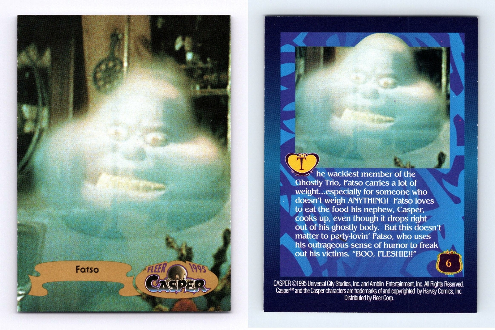 Fatso #6 Casper 1995 Fleer Trading Card | eBay