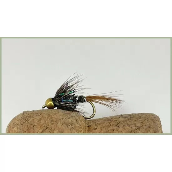 Cruncher Flies 6 Pack Gold Bead Black Crunchers, Choice of sizes ...