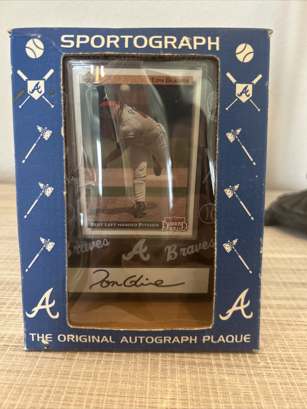 Sportograph Tom Glavine Autographed Card Box | eBay