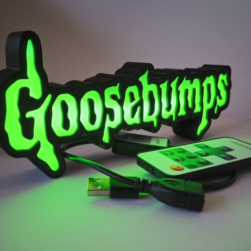 GOOSEBUMPS Movie Logo Lamp box 3D custom printed horror lightbox | eBay