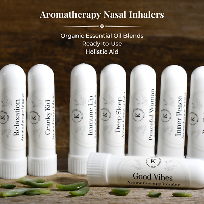 Aromatherapy Nasal Inhalers, Anti-Anxiety, Sleep Aid, Migraine, Nausea ...