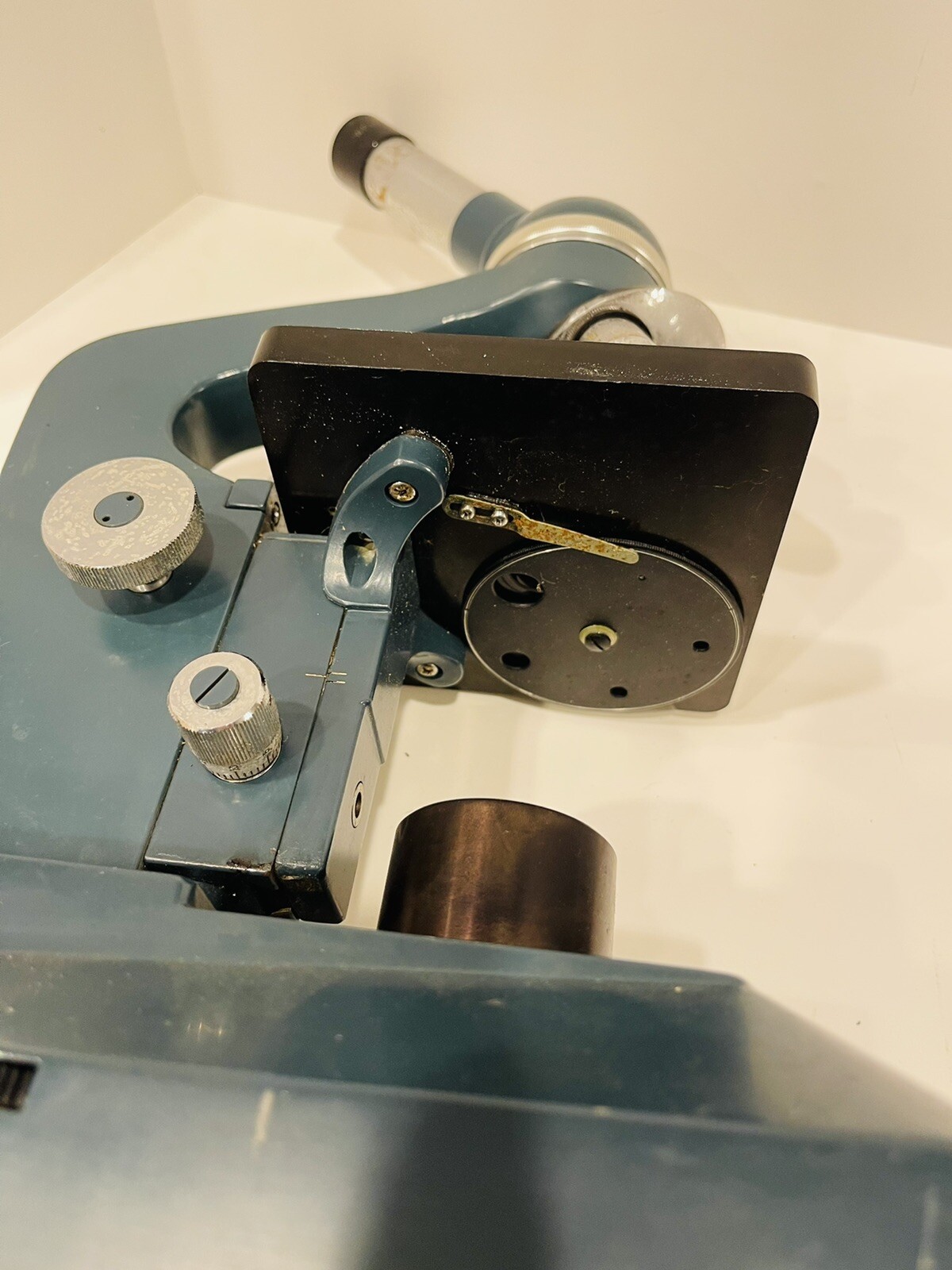 CENCO MONOCULAR MICROSCOPE 60913-22 4 10 40X EYEPIECE VINTAGE LAB WORKS ...