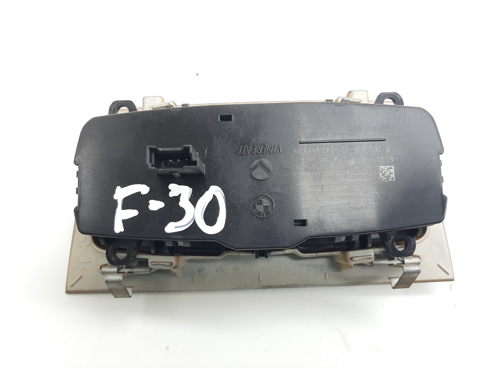 BMW 3 F30, F80 Headlights Control Switch Unit 9265305-02 2012 11019821 ...