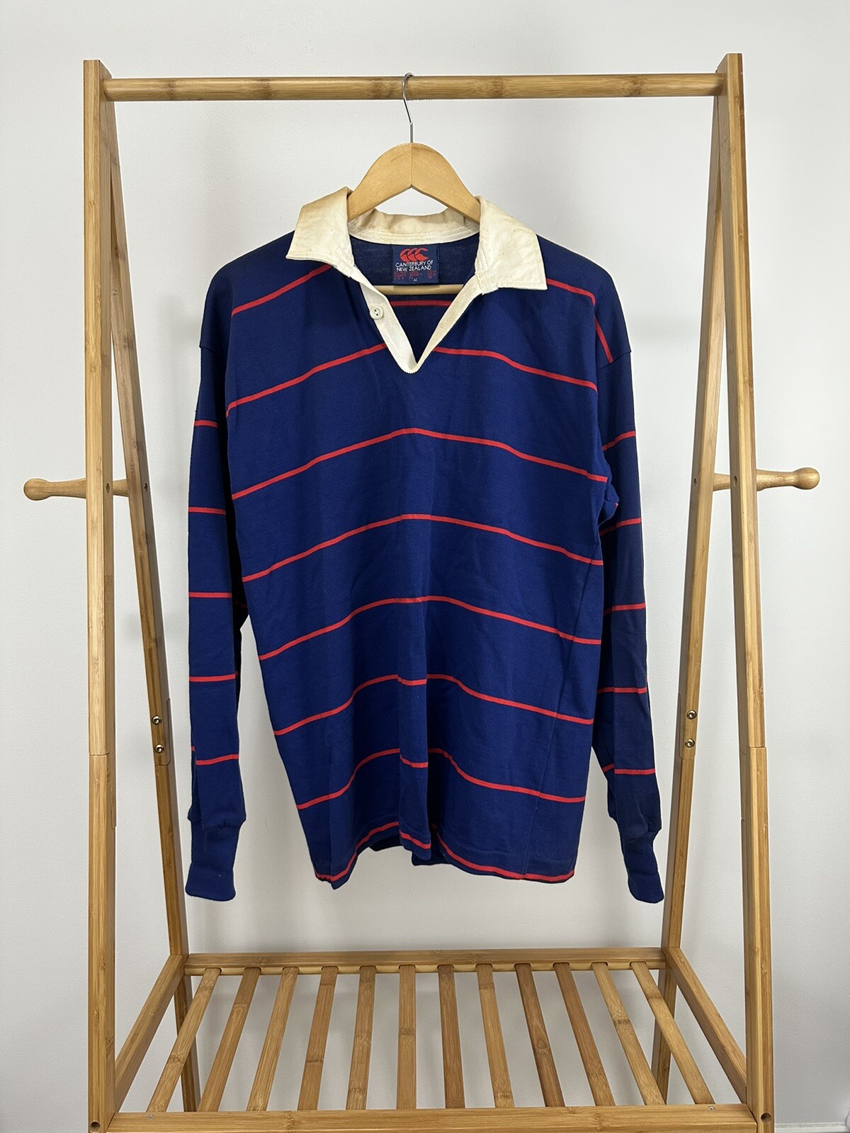 VTG 80s CCC Canterbury Of New Zealand Striped Color Block Rugby Polo ...