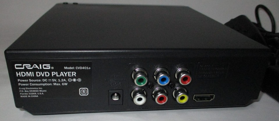 CRAIG AUTO Boat Progressive Scan HDMI Dolby Digital DVD-CD Disc Player ...