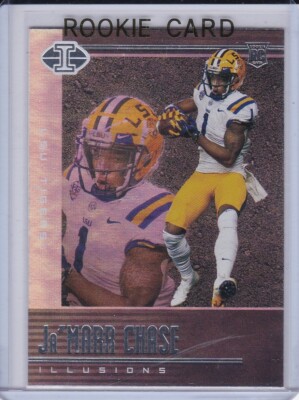 JA'MARR CHASE ROOKIE CARD 2021 Panini Illusions RC Football Jamarr LSU ...