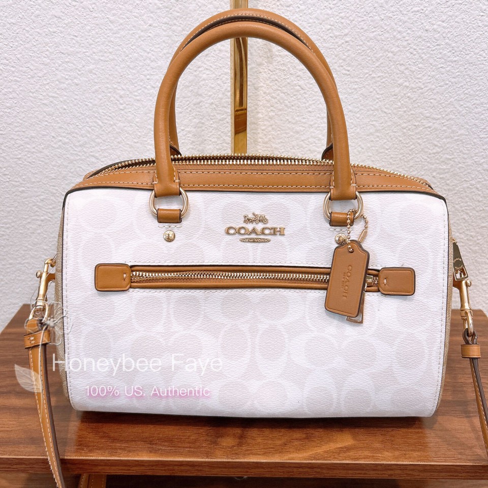 NWT Coach Rowan Satchel In Signature Canvas 2025 CV961/CV962/cw376 | eBay