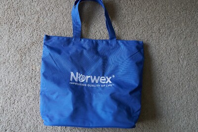 Norwex Branded Tote Bag Royal Blue Zipper Top Consultant Business ...