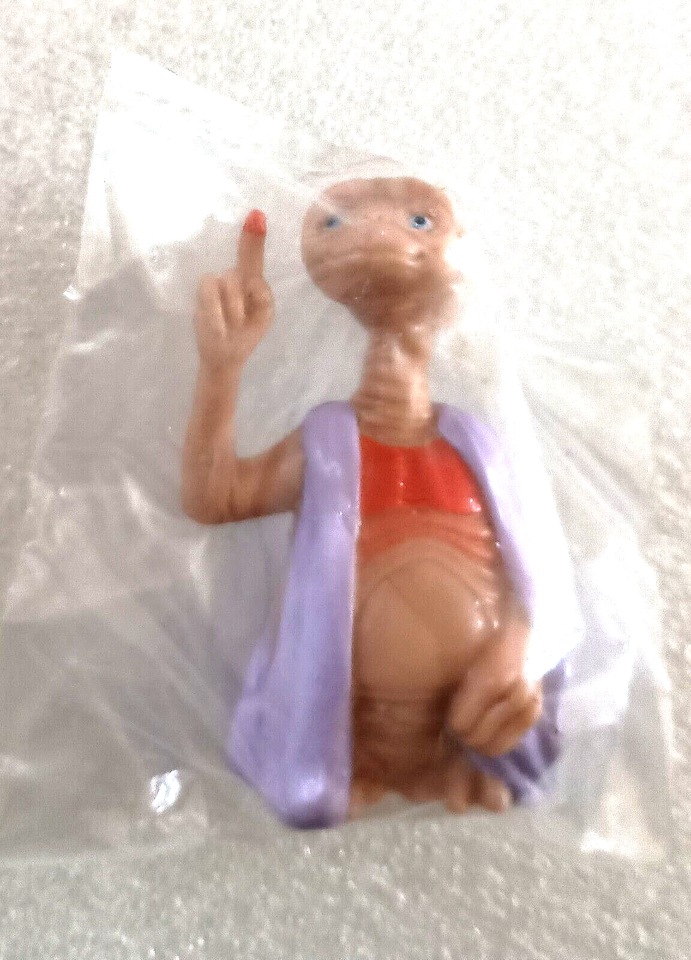 VTG 1982 E.T. Extra Terrestrial Glowing Finger PVC Figure Universal LJN ...